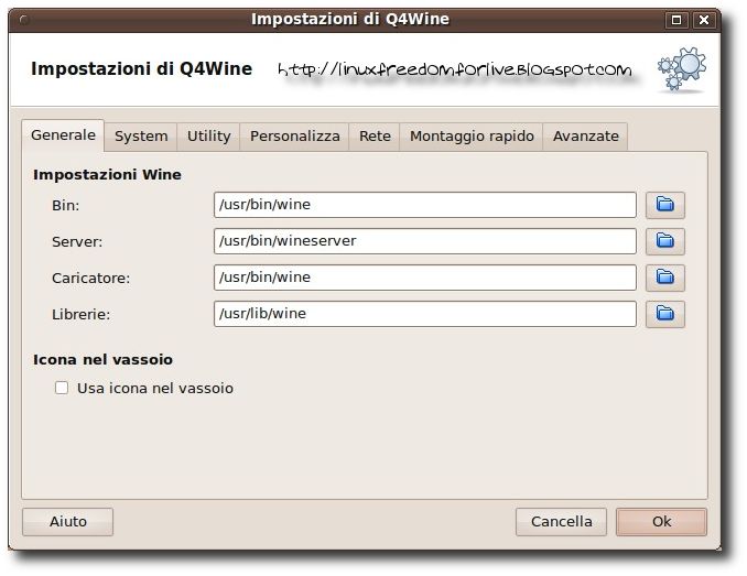 Q4Wine 0.118 su Ubuntu 9.10 Karmic - Linux Freedom